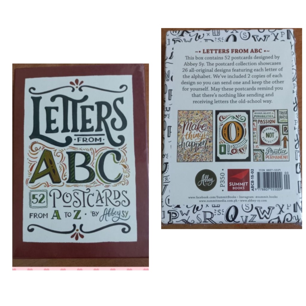 Letters From ABC 52 PostCards From A to Z . | Shopee Philippines