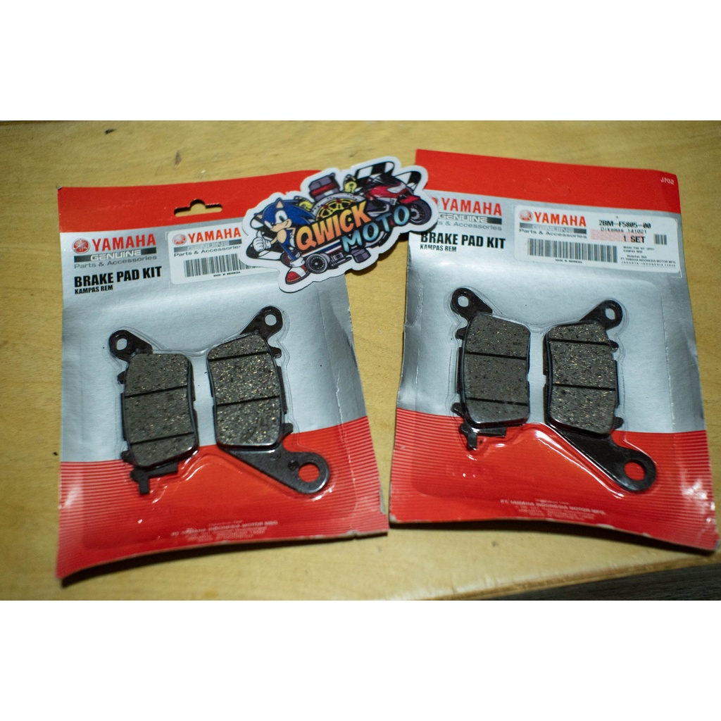 Yamaha Genuine Brake Pads (Mio I 125/Aerox/Nmax Front/Sniper 150/155 ...