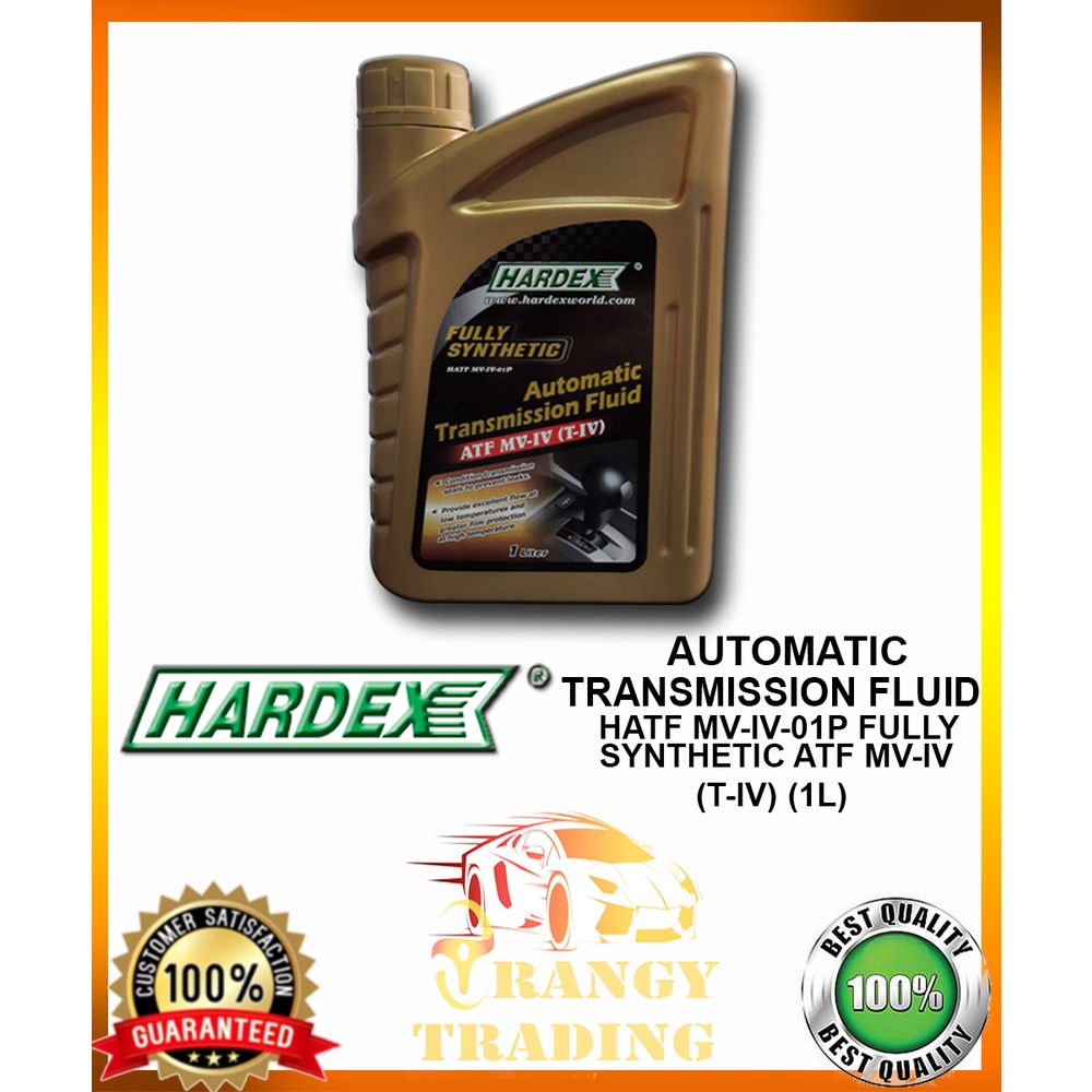 HARDEX AUTOMATIC TRANSMISSION FLUID ATF MV-IV-01P FULLY SYNTHETIC (1 ...