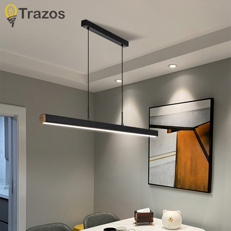 Trazos Minimalist Dining Room Pendant Lights Modern Led Long Table Bar ...