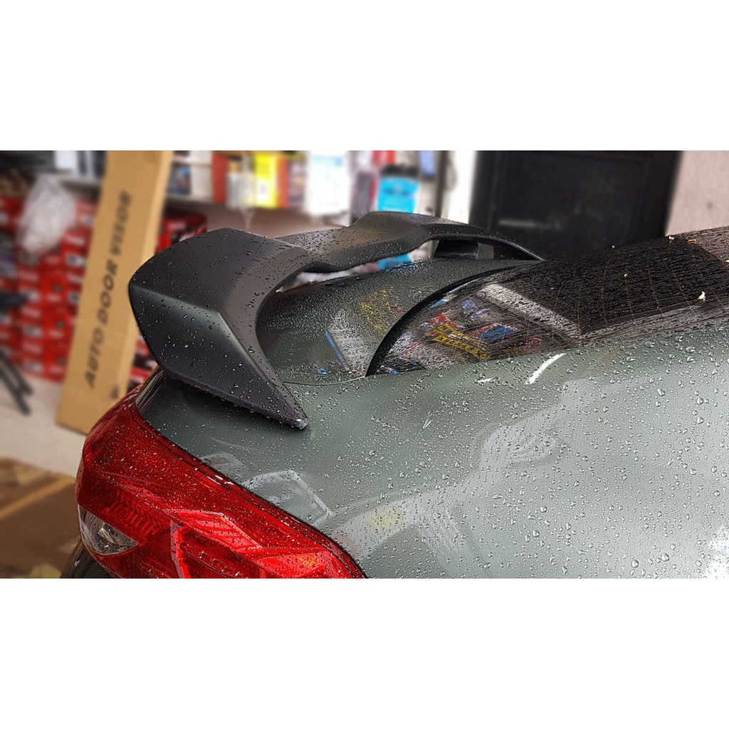 Toyota Vios Matte Black Modulo Spoiler With Brakelight | Shopee Philippines