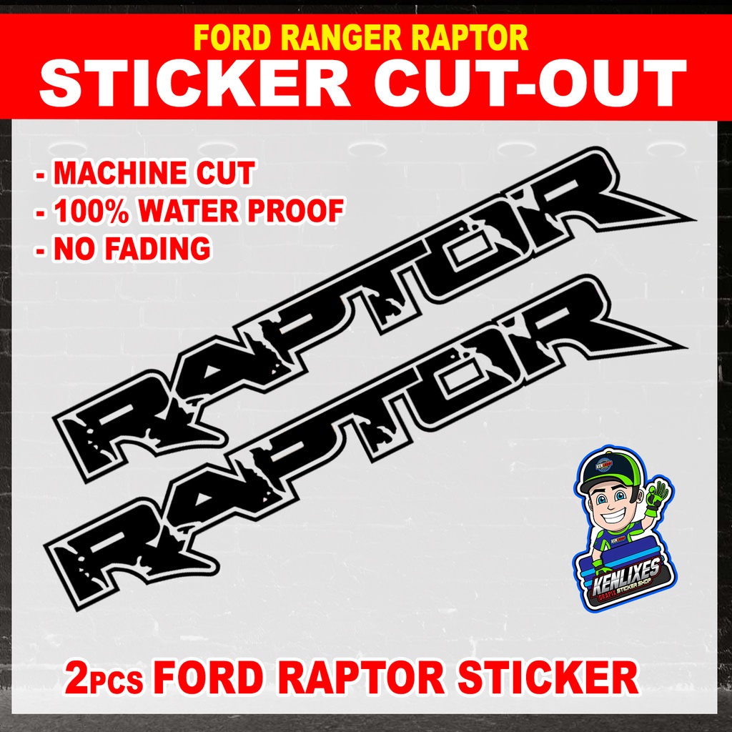 Raptor (2pcs) Ford Decal Sticker cut out Body Truck | Shopee Philippines
