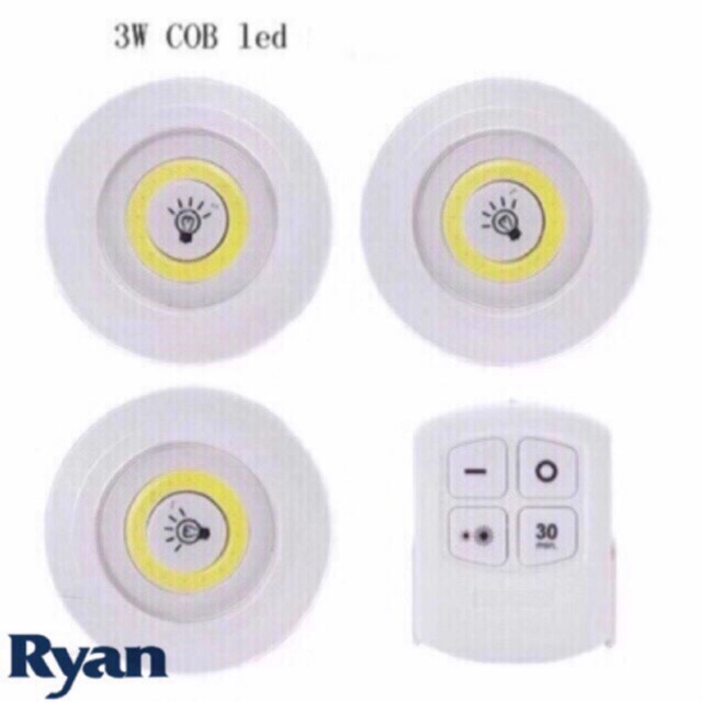 COD New LED With Remote Control Set of 3 Emergency Light | Shopee ...