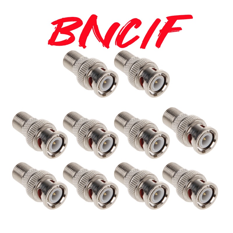 【2PCS】BNC Male Plug To F Type Female Jack Connector RF Coaxial Coax Adapter Socket | Shopee ...