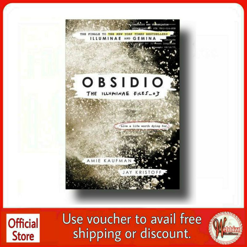 OBSIDIO The Eluminae Files 3 by Amie Kaufman and Jay Kristoff | Shopee ...