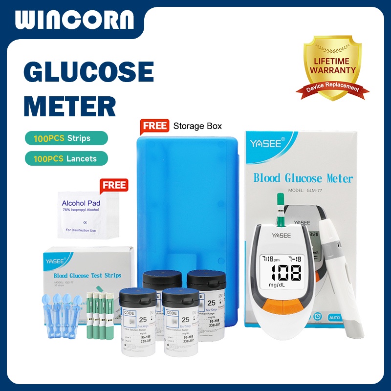 GLUCOMETER GLUCOMETER GLUCOMETER 100 test strips glucometer glucometer ...