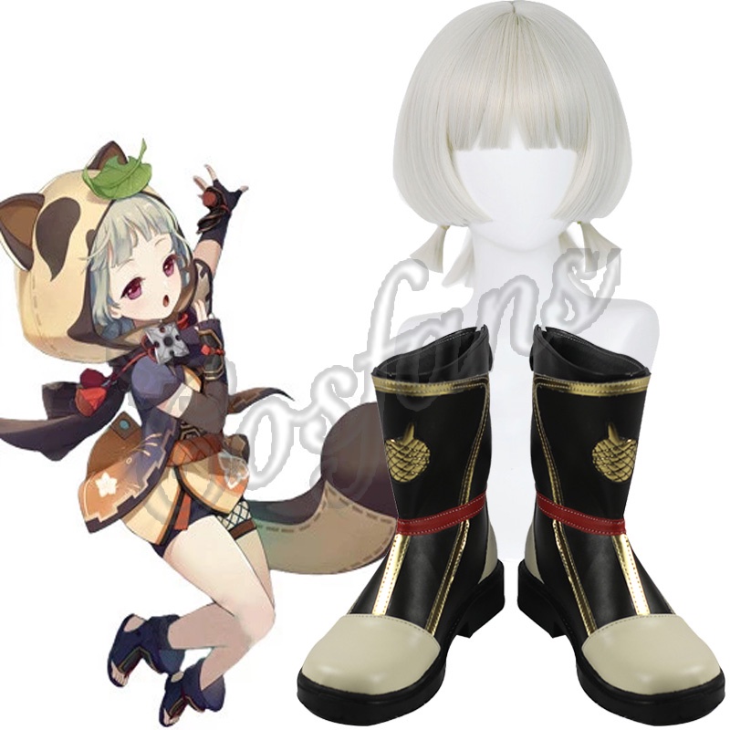 Game Genshin Impact Sayu Cosplay light Green Short Ponytail Hair ...