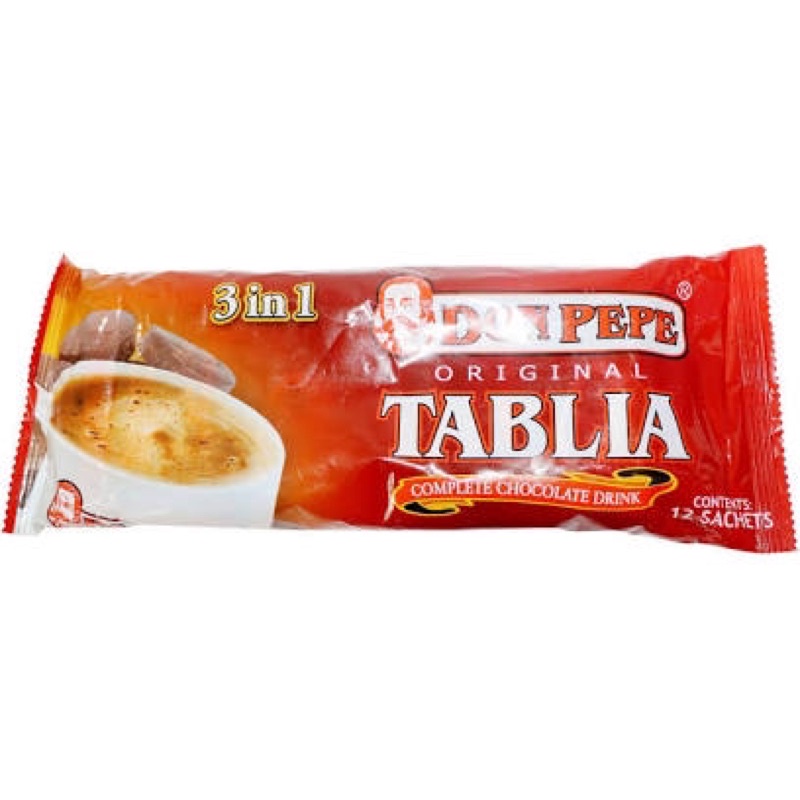Don Pepe original tablia 3in1 complete chocolate drink 1packx12s ...
