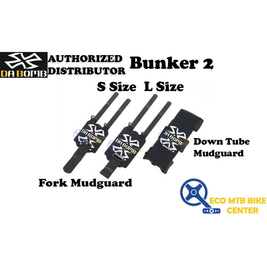 DA BOMB Bunker 2 - Fork Mudguard, Down Tube Mudguard for DH Downhill ...
