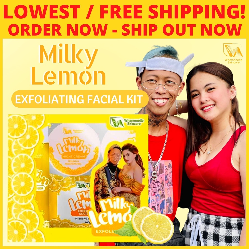 WHAMONETTE Milky Lemon Exfoliating Rejuv Kit | 20x Whitening | Whamonette Skincare | Shopee ...