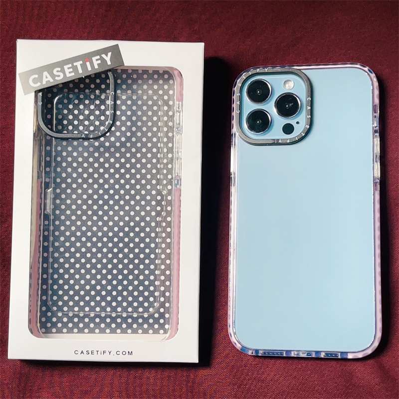 CASETify X Pink edge Clear Inspired Sugar Color Design iPhone 13 Pro ...