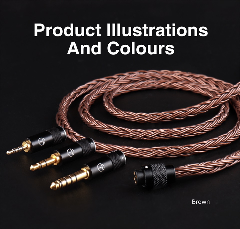 TRN T2 PRO 16 Core Silver Plated HIFI Upgrade Cable 3.5/2.5/4.4mm Plug MMCX/2Pin For TRN KZ CCA ...