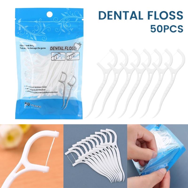 50 pcs. per pack dental floss | Shopee Philippines