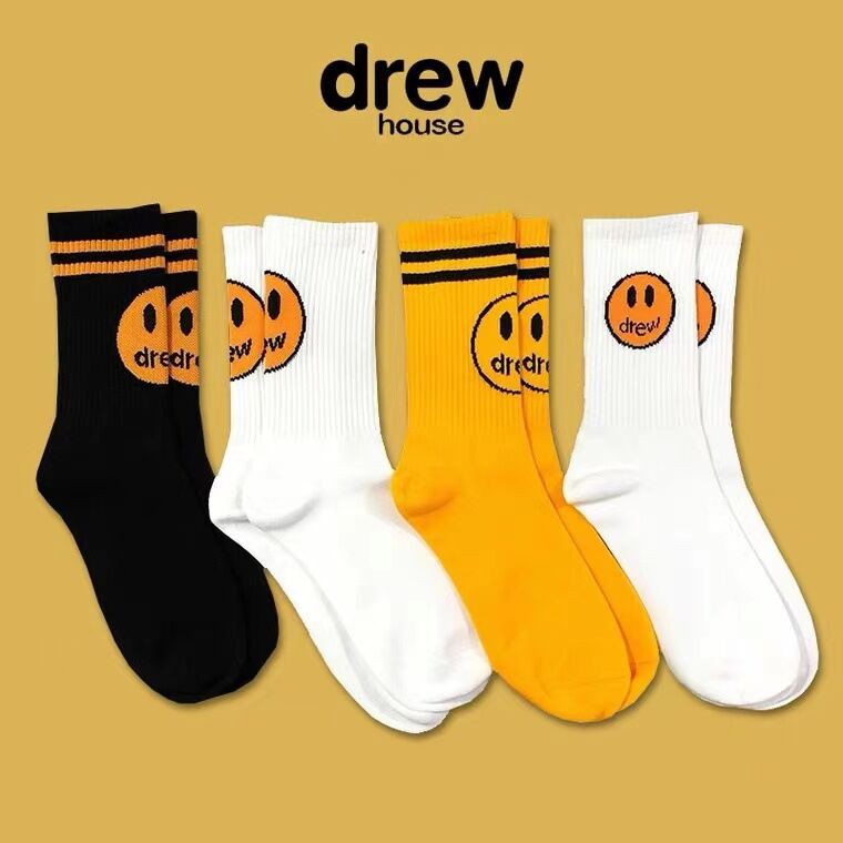 korean iconic drew socks smile face socks drew house | Shopee Philippines