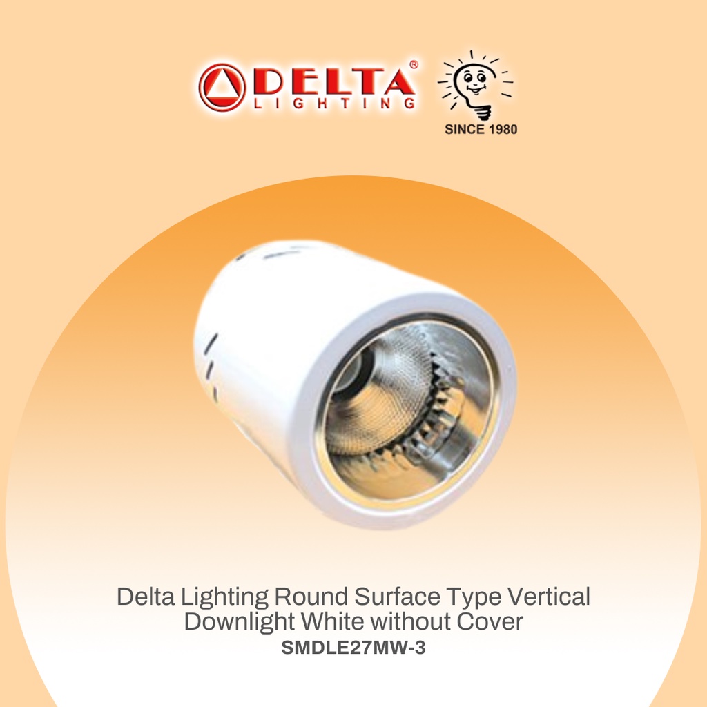 Delta Lighting Round Surface Type Downlight White without Cover ...