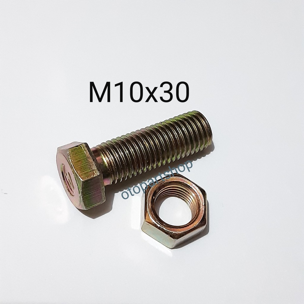 M10x30 Nut Bolts (14 bolts 3 cm long) | Shopee Philippines