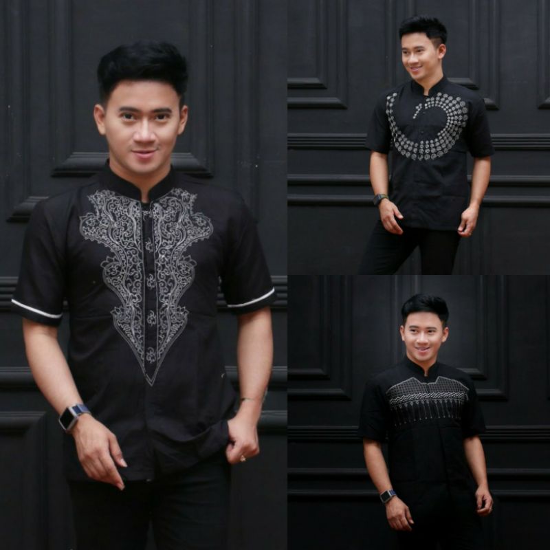 Fine BORDIL KOKO SHORT SLEEVES BATIK TYPICAL IN INDONESIA | Shopee ...