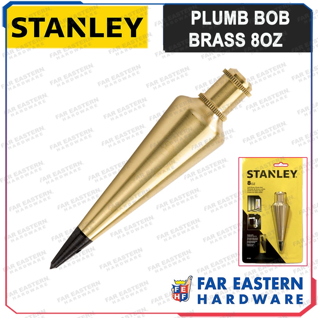 STANLEY Brass Plumb Bob Level 8oz STHT | Shopee Philippines