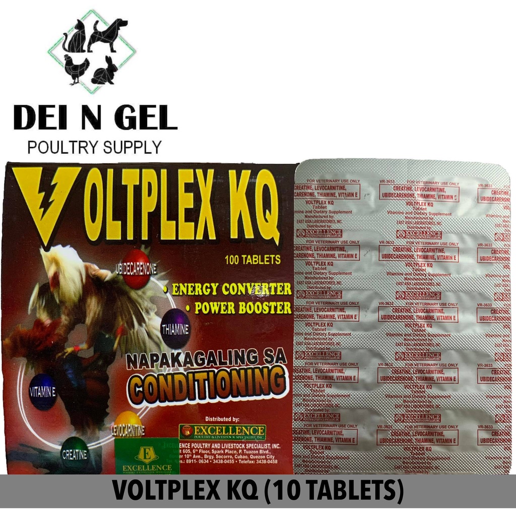 Voltplex KQ for Gamefowl (10 TABLETS) | Shopee Philippines