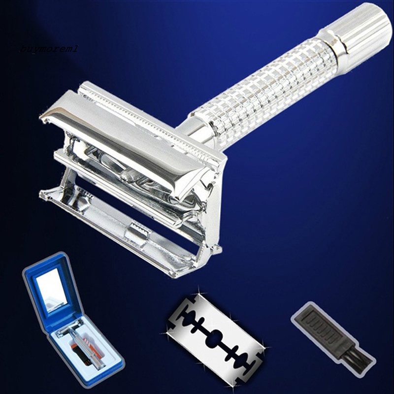 Manual Shaver For Men, Classic Stainless Steel Safety Razor Shaver With ...
