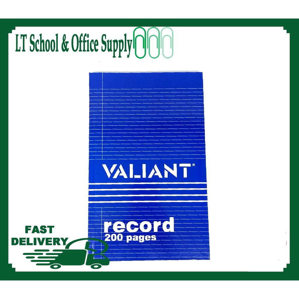 Valiant Record Book Notebook Hard Cover Big Record Book | Shopee ...