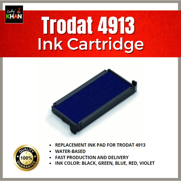 Trodat 4913 Inkpad / Cardtridge Replacement | Shopee Philippines