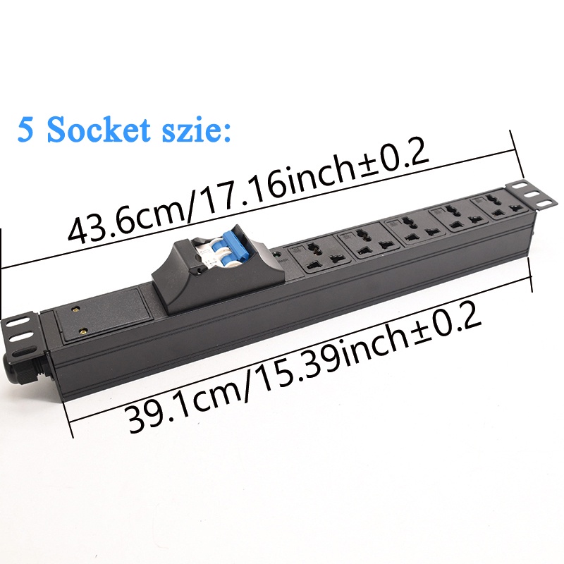Metal Rack Power Distribution Unit Power Strip, 2-13 Position Multi-Pronged Outlet,32A Air ...