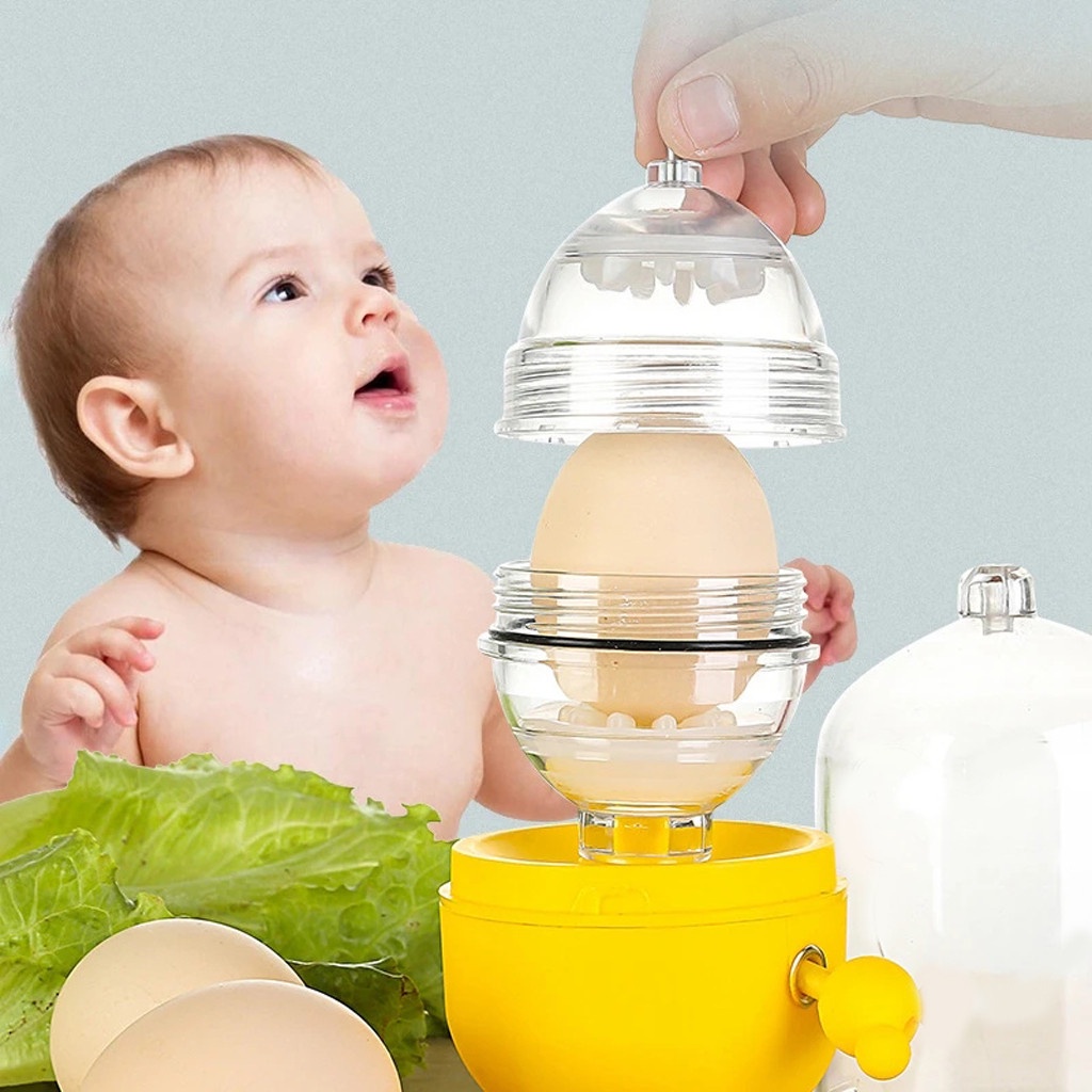 HH Egg Shell Yolk Hand Rope Puller Stir Protein Scrambled Shaker Mixer ...