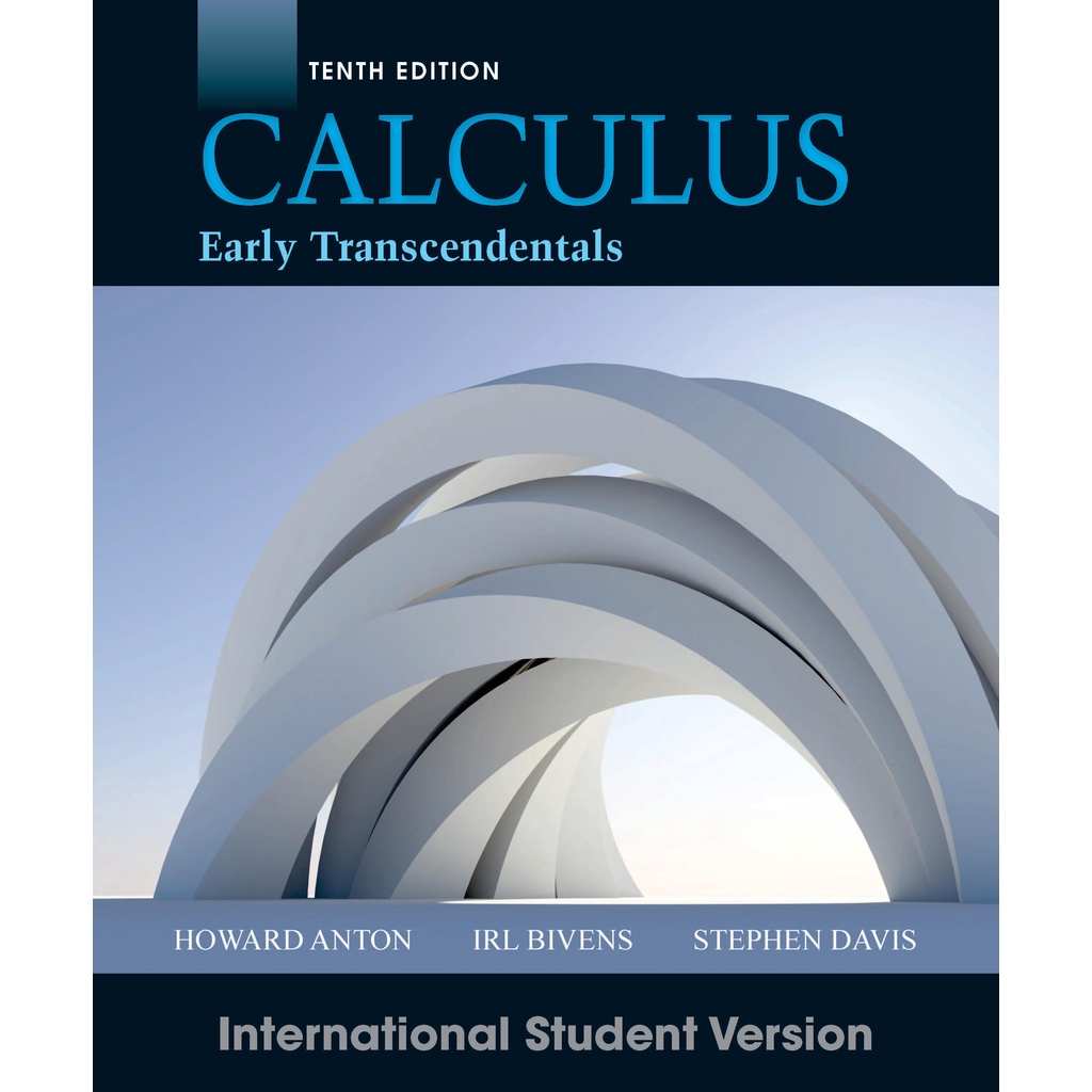 Calculus: Early Transcendentals 10th Edition by Anton et al with ...