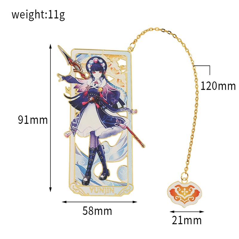 Genshin impact bookmark metal bookmark Raiden Shogun nahida kazuha ...