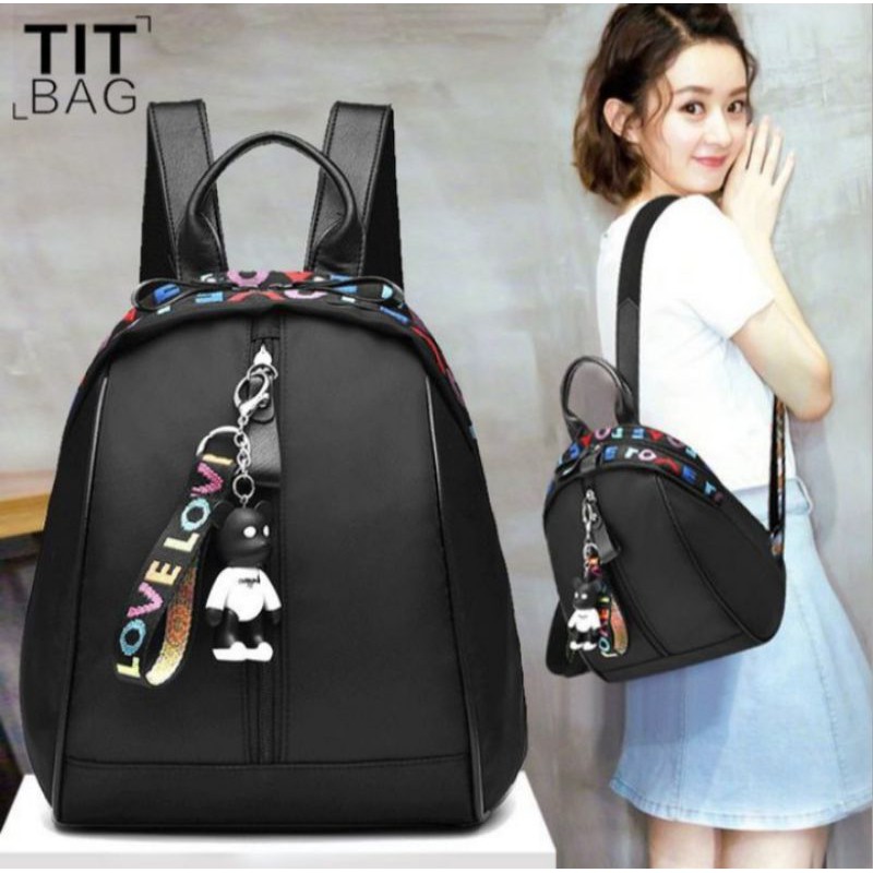 Black Mini Women's Backpack | Shopee Philippines