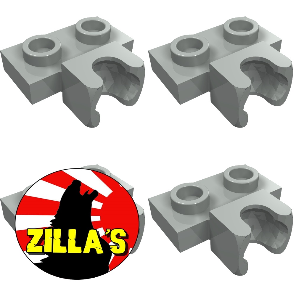 LEGO Plate, Modified 1 x 2 with Small Tow Ball Socket on Side Item No ...