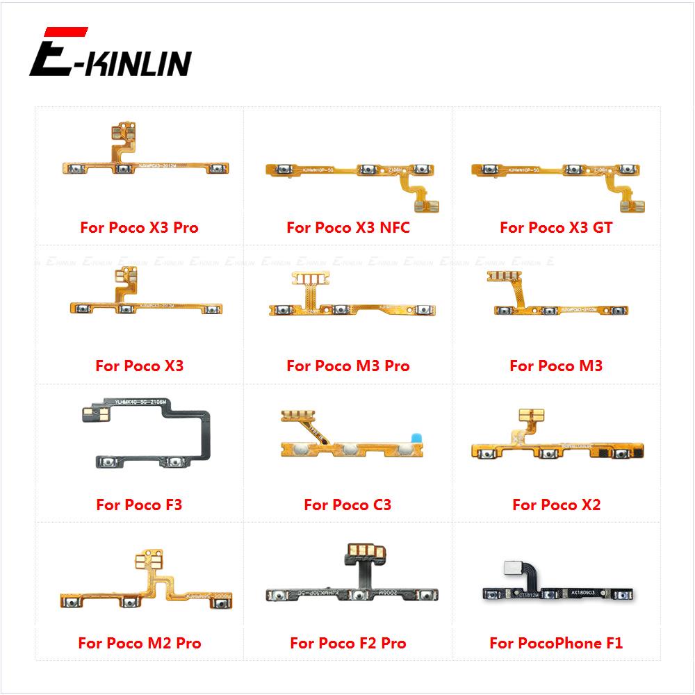 Switch Power ON OFF Button Flex Cable For XiaoMi Poco X2 X3 NFC GT C3 ...