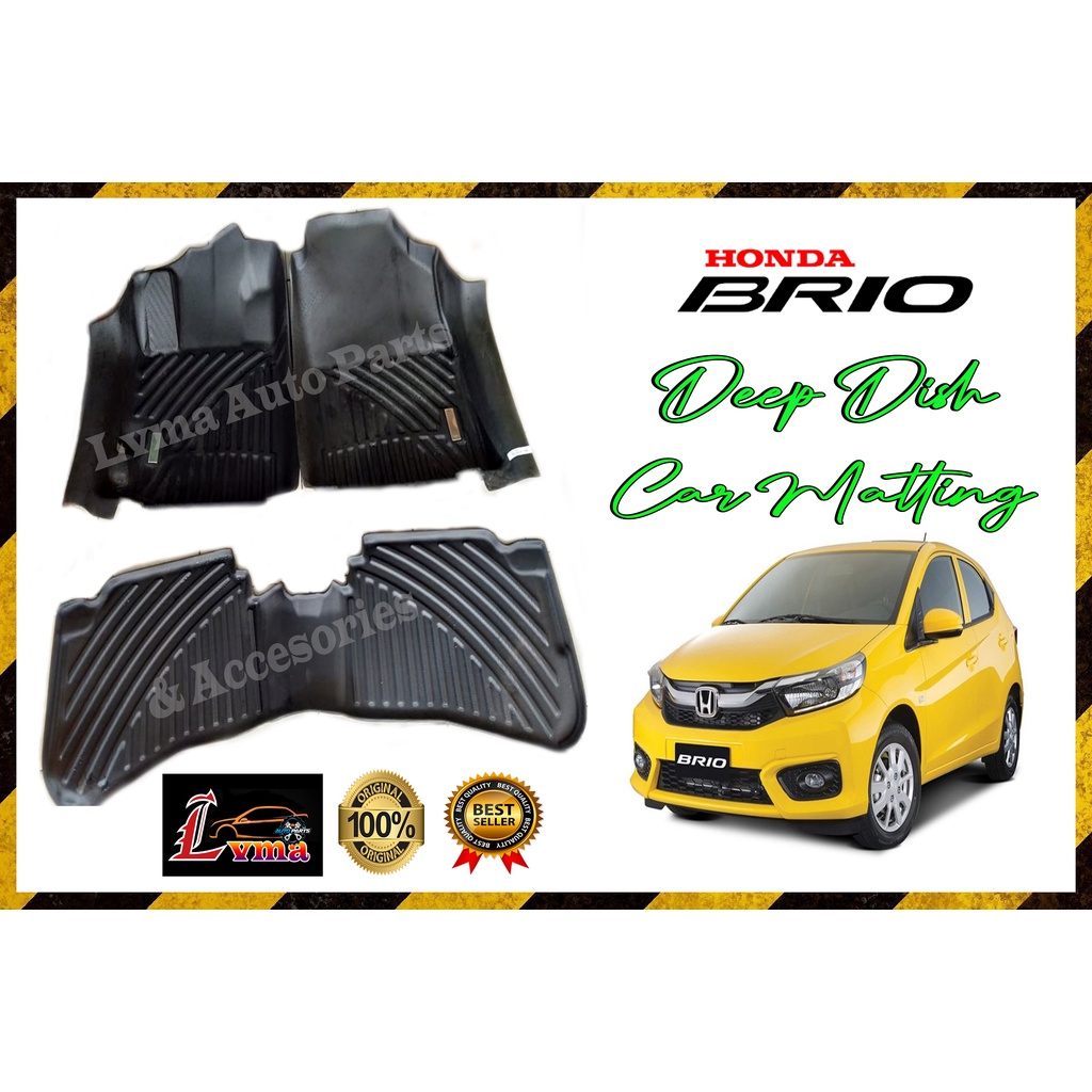 HONDA BRIO DEEP DISH CAR MATTING VERSION 2 | Shopee Philippines