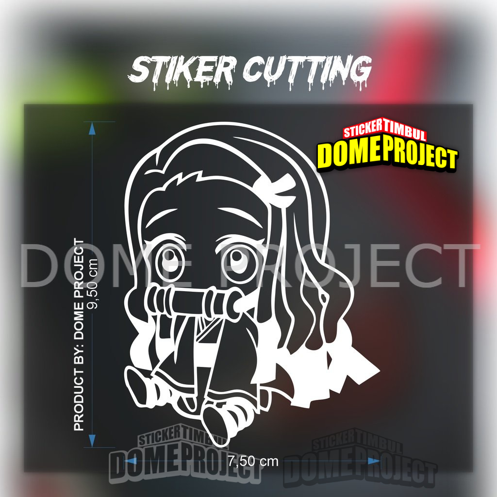 NEZUKO CHIBI Cutting Stickers - Motorcycle & Car Stickers, Premium ...