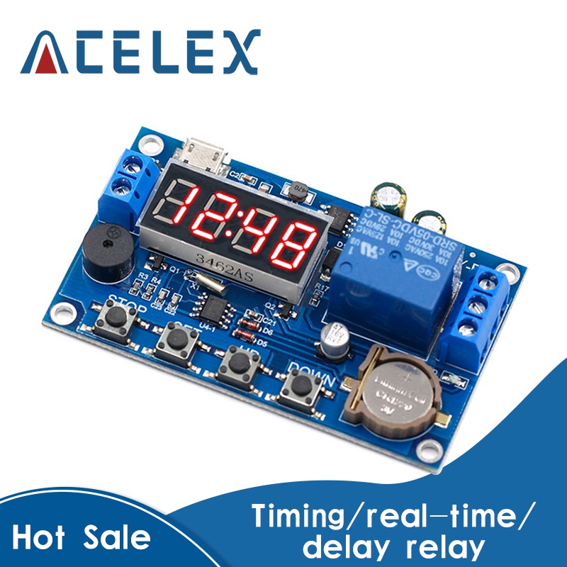 Dc 5v Real Time Timing Delay Timer Relay Module Switch Control Clock Synchronization Multiple