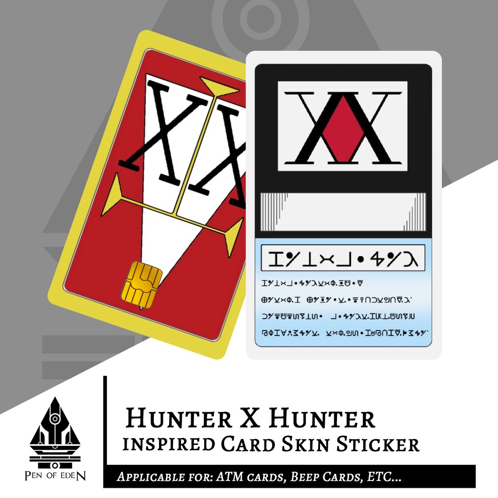 Hunter X Hunter Anime Card Skin Sticker for ATM Card & Beep Card ...