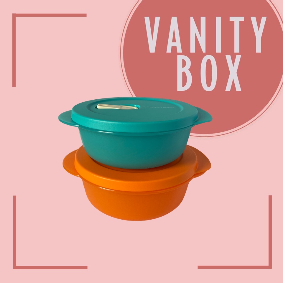 Tupperware Crystal Wave 2s with Box set 600ml | Shopee Philippines