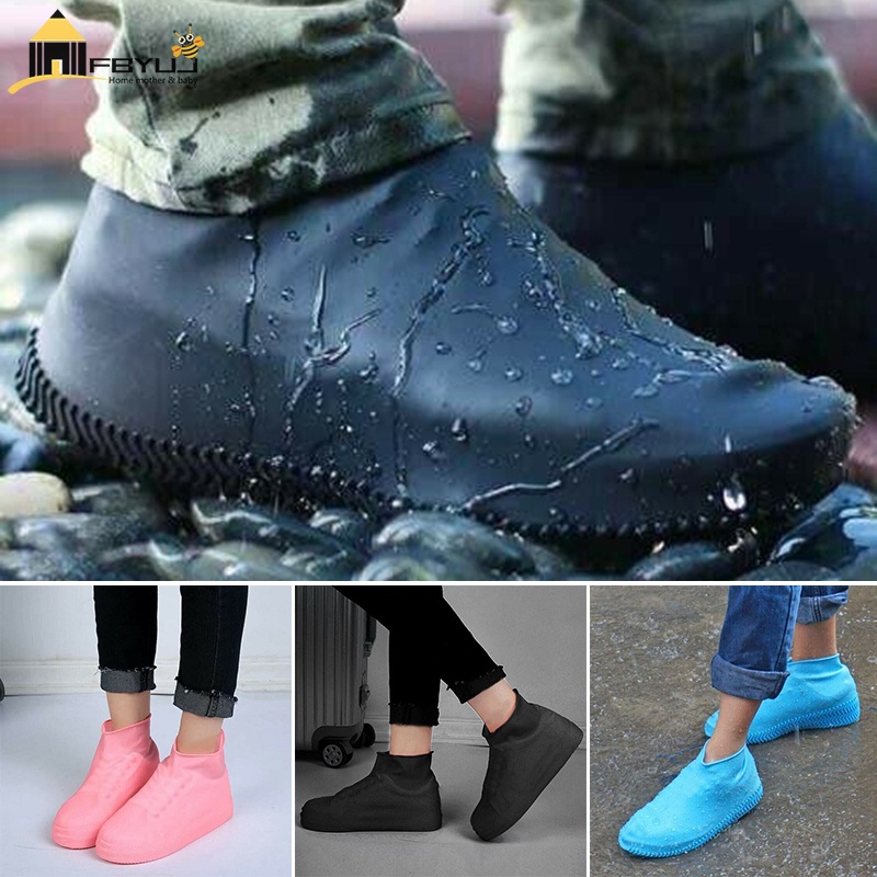 Reusable Waterproof Shoe Cover Non-Slip Elastic Silicone Overshoe ...