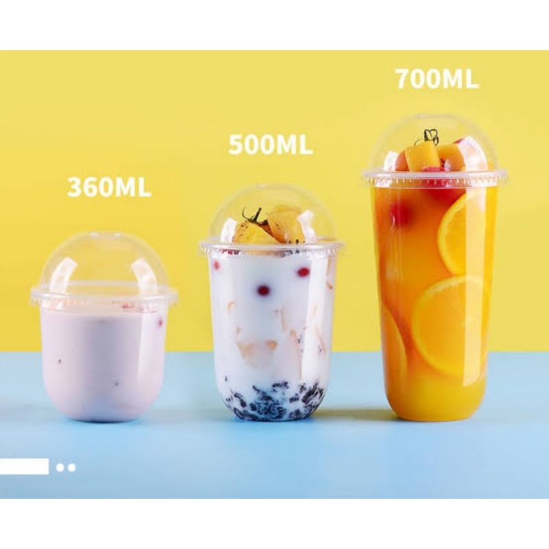 100pcs Cups | U Cup | PPy Cup | Pet Cup | Lids | Recommended for Milk ...