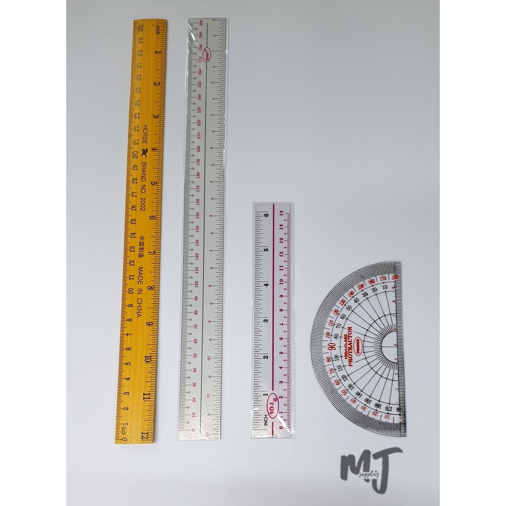2 PCS. SUNNY/JOY/HORSE/PRINCE Ruler Plastic or Wood 6''/12'' or Plastic ...
