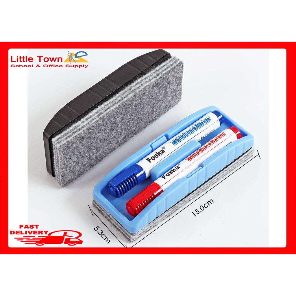 Dingli Imported White Board Reusable Duster with Marker Holder | Shopee ...