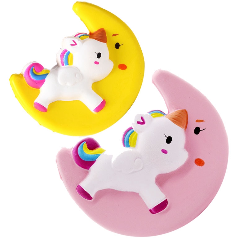 Squishy Toy Simulation Moon Unicorn Shape Slow Rebound PU toy | Shopee ...