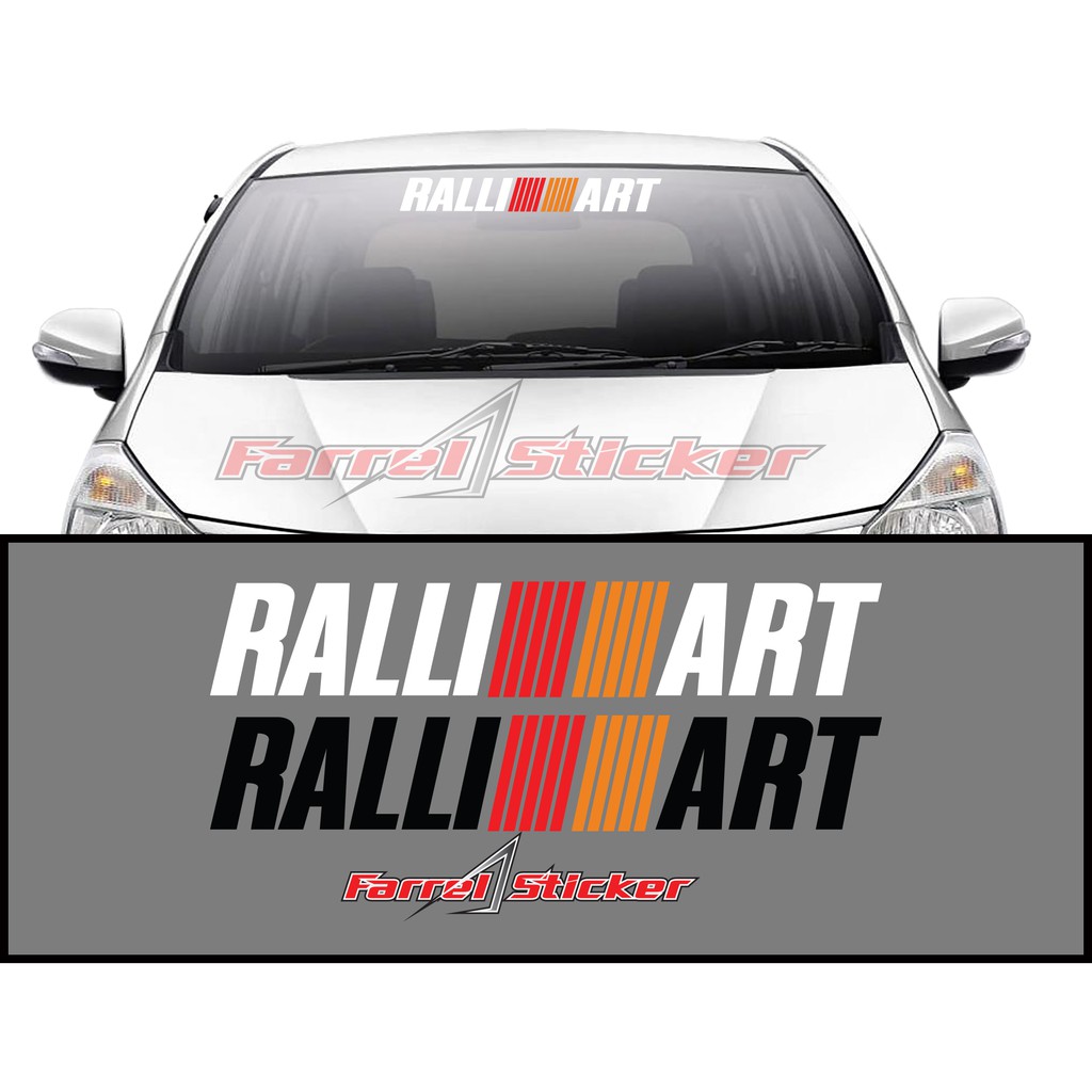 Ralliart ralli art Car Body sticker Glass sticker 60cm | Shopee Philippines