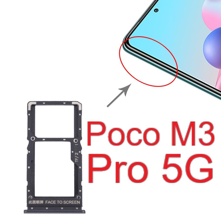 Simtray - Simtray - Simlock - Sim Card Holder - Xiaomi Poco M3 Pro 5G ...