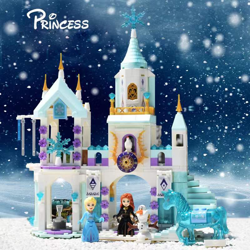 Frozen Princess Elsa And Anna Series Magical Ice Castle Set Girls ...
