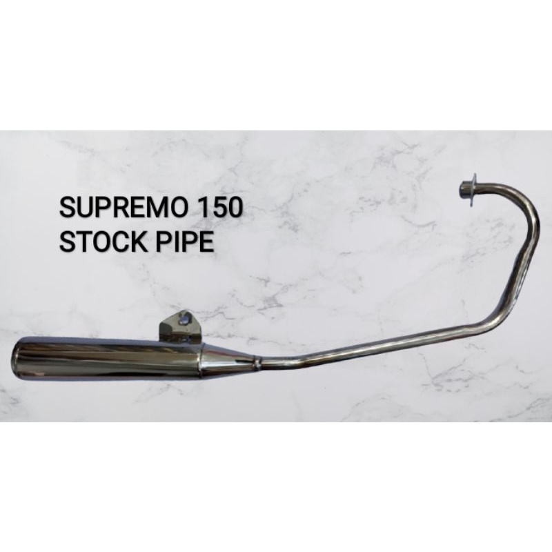 Honda TMX Supremo 150 - StockPipe - Stainless - Double Tube Elbow ...
