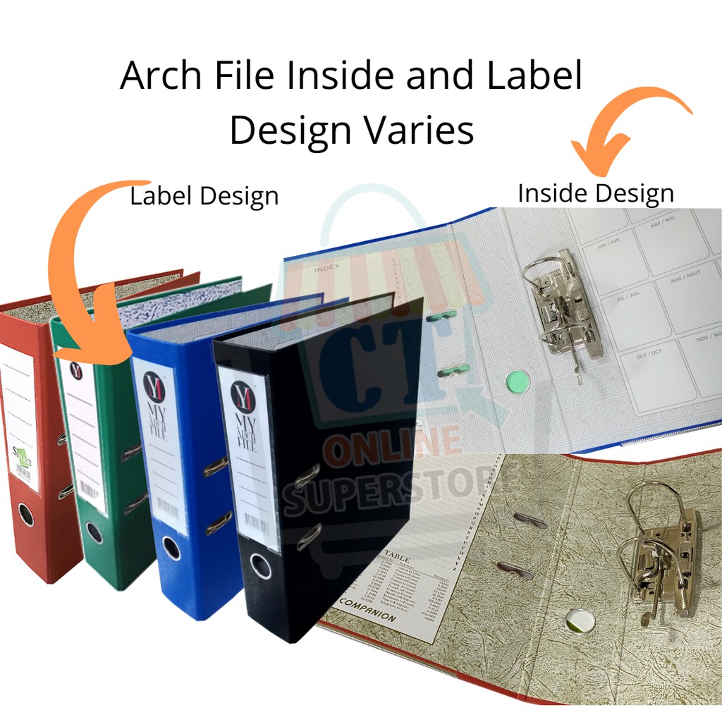 GOOD QUALITY SIDE-CLIP 3 inch Lever Arch File Folder With 2 Ring and ...