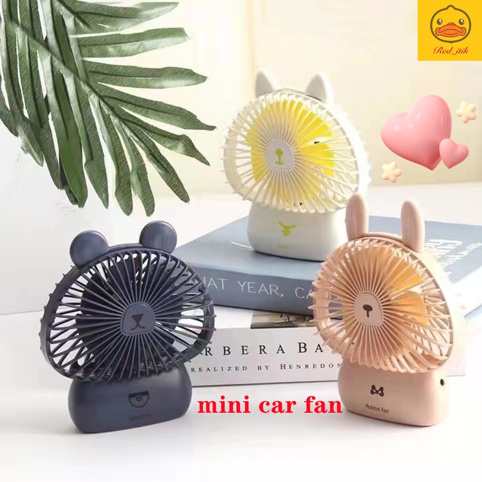 Mini Fan fashion korean car Cartoon Style Personal Fan Portable Cooler ...