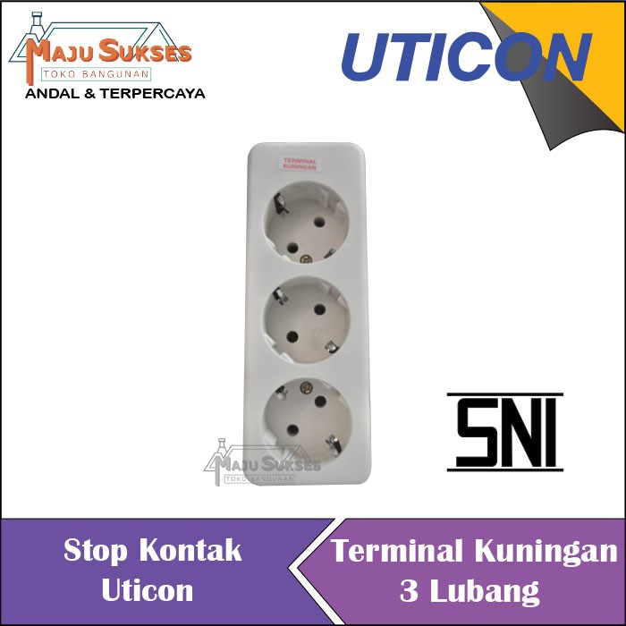 Stop Contact UTICON 3 Three Stopcontact Hole SK 3 LB SOCKET OB OUTBOW ...